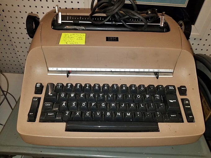 This vintage typewriter isn't just a relic—it's a portal to an era when thoughts were measured by the physical effort to record them.