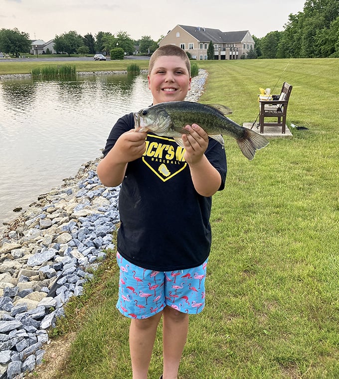 The pond delivers more than just scenery – it's a fishing spot where memories and dinner are caught with equal enthusiasm.