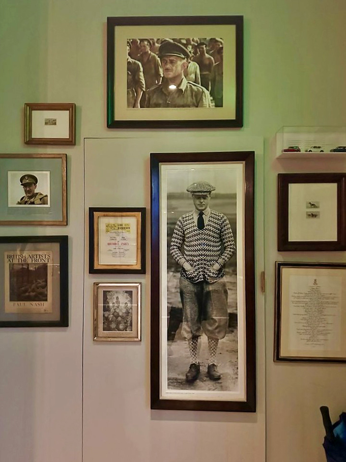 The wall gallery tells stories of British icons and history, creating a museum-worthy collection that pairs perfectly with your pint.