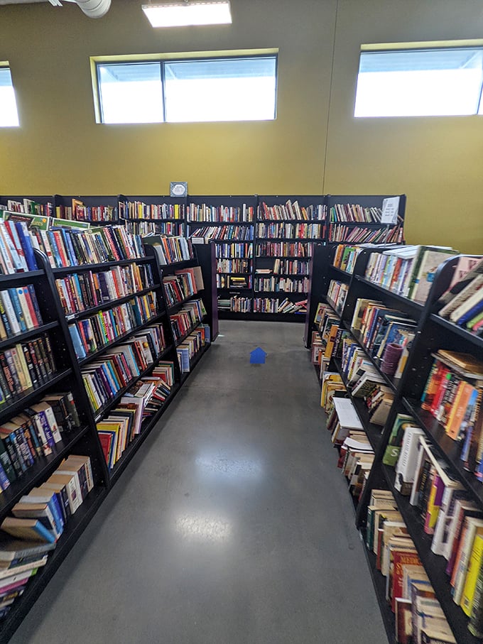 The book nook: where literary treasures hide between worn covers. Bibliophiles beware—you'll need a bigger bookshelf after this aisle.