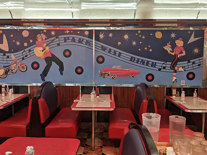 Retro booths and classic diner art create the perfect backdrop for meals that taste like childhood memories, only better.