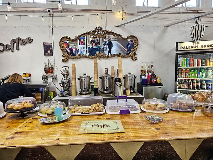 Fuel up between bargain hunts at the market café. Those pastries aren't just calling your name—they're shouting it through a megaphone.