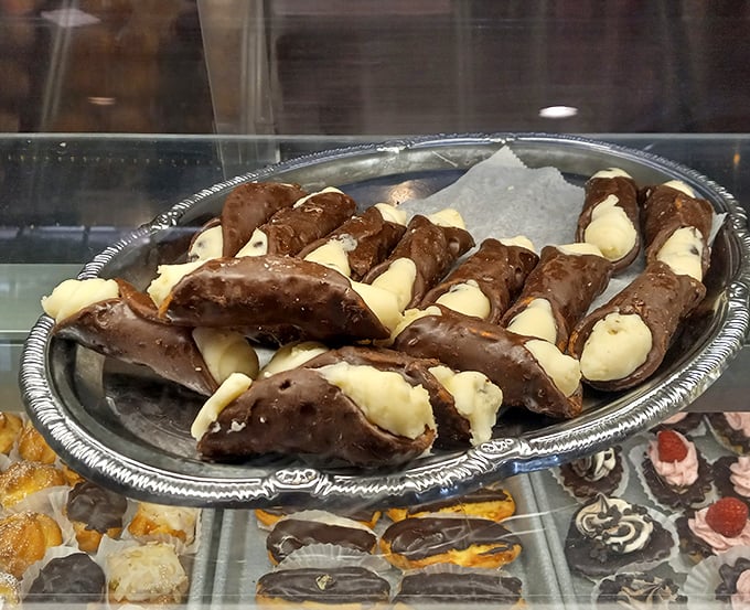 These cannoli aren't just desserts—they're diplomatic relations between Sicily and Pennsylvania, creating international harmony one crispy, creamy bite at a time.
