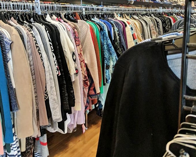 A perfectly curated collection that makes you wonder if your closet could ever achieve such organized bliss without professional intervention.