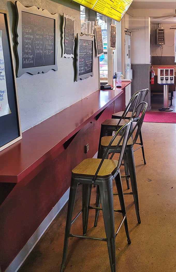 Counter seating for those who like their dining experience with a side of kitchen theater.