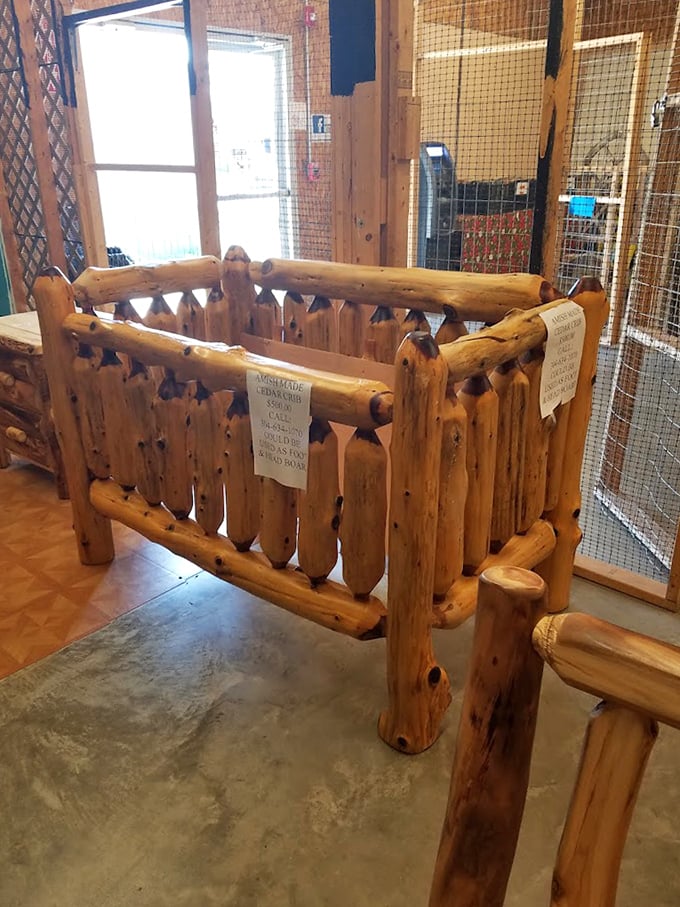 Handcrafted cedar cribs built to last generations. This isn't assembly-required furniture—it's an heirloom in the making.