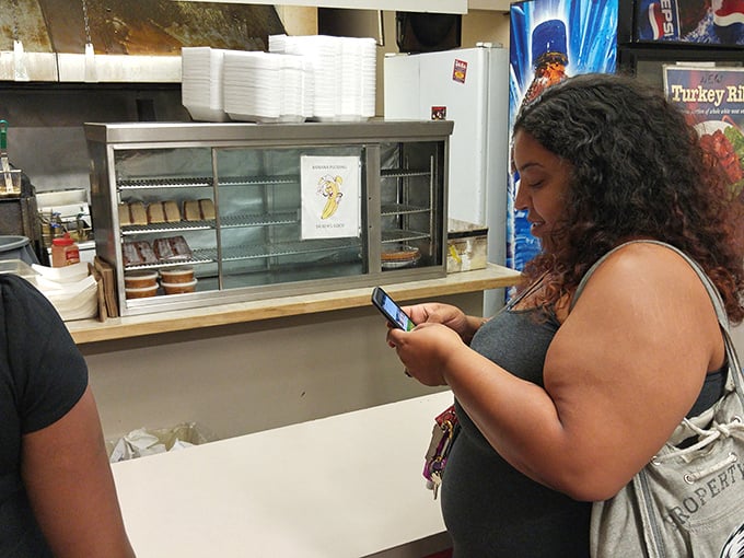 The waiting game at MT Pleasant – where checking your phone is just a way to distract yourself from the mouthwatering aromas.