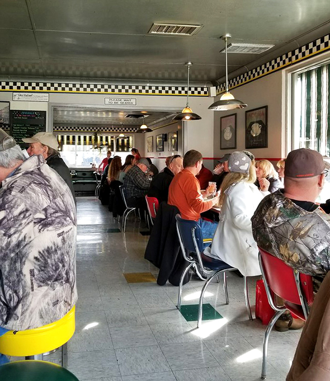 A full house isn't just a poker hand in Nevada—it's the daily reality at The Cracker Box, where locals gather for their morning ritual.