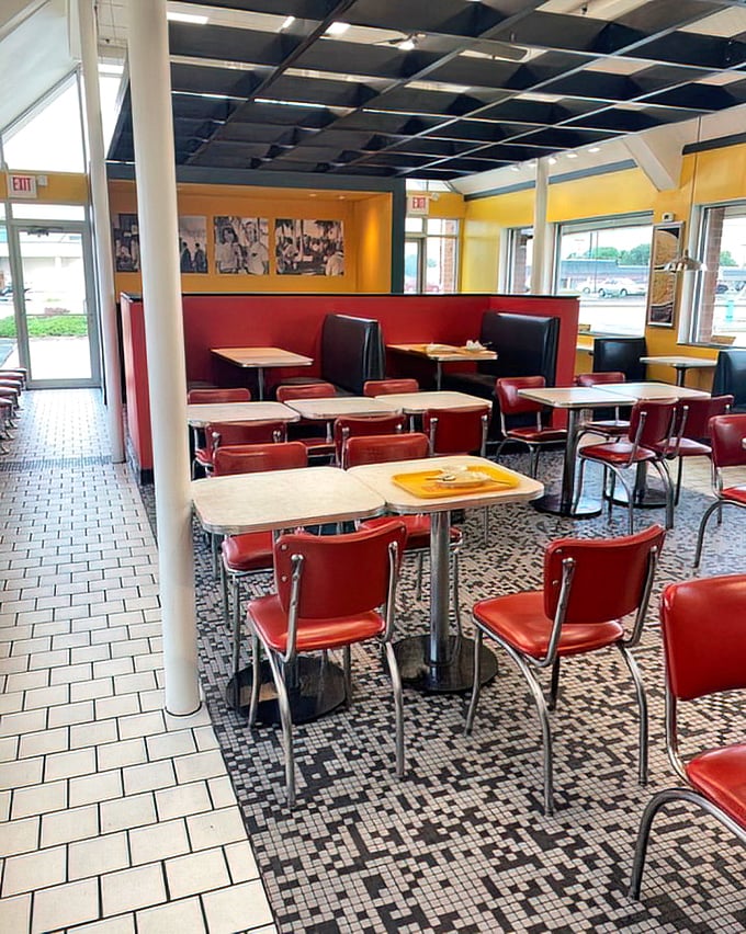The dining room feels like it's been waiting for you—unpretentious, welcoming, and ready to serve up a plate of Hoosier hospitality.