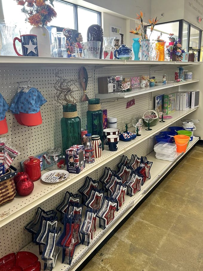 Patriotic decor that lets you celebrate America without declaring bankruptcy—now that's true freedom.