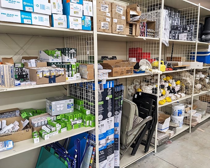 The hardware aisle – where DIY dreams and "I'll get to it someday" projects find their missing pieces.