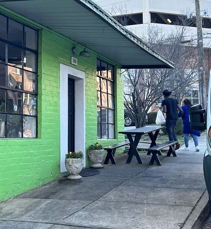 The entrance to flavor paradise. That picnic table outside has witnessed countless food epiphanies and post-meal food comas.
