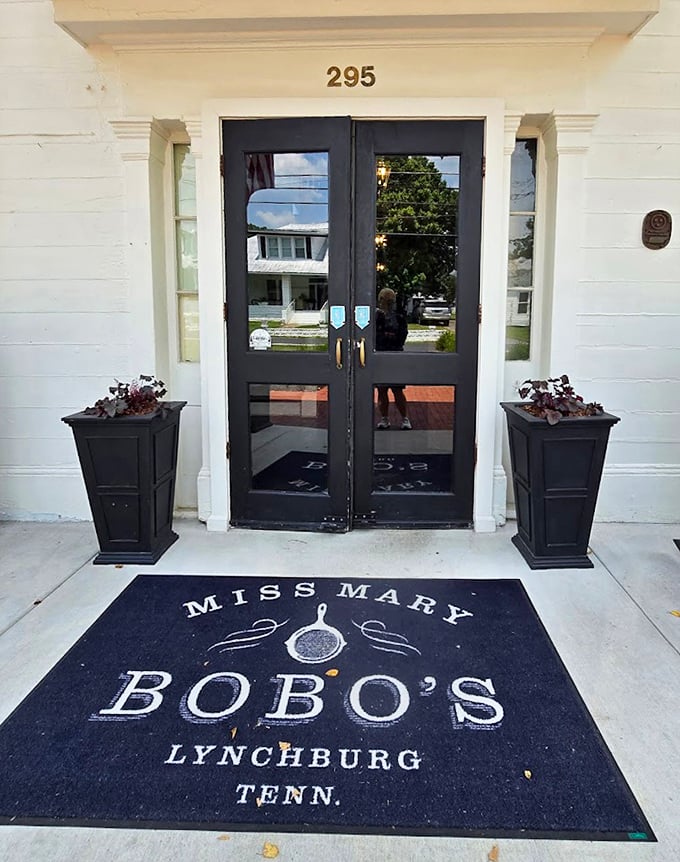 The entrance mat doesn't just say "welcome"—it announces you've arrived somewhere that takes hospitality as seriously as their recipes.