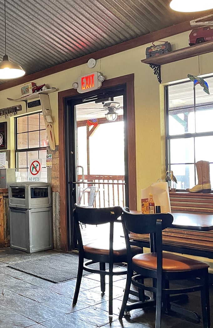 Every great dining experience begins with an entrance that says, "Come on in, kick off your boots, and stay awhile."