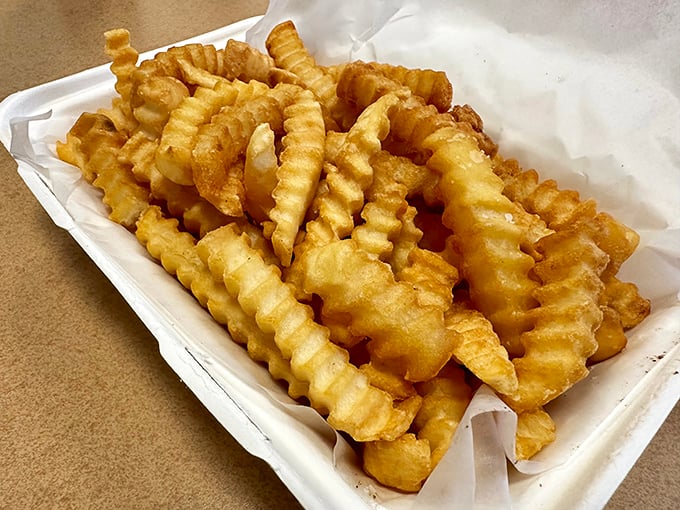 These aren't just fries—they're the supporting actors that deserve their own Oscar in the drama of your cheesesteak feast.
