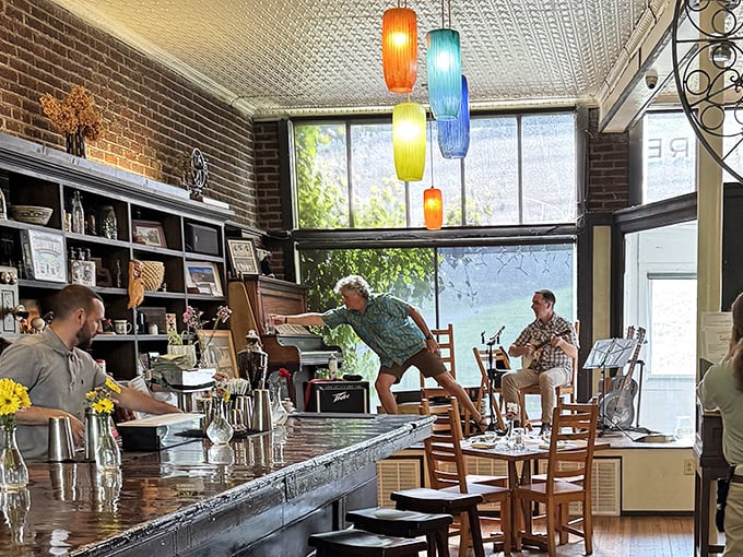 Live music corner where local talent serenades your dinner – like dinner theater minus the drama, plus the steak.