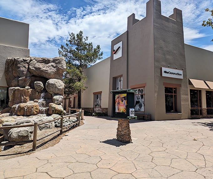 The Southwestern-inspired architecture adds character to your shopping journey – no basic big-box aesthetics here!