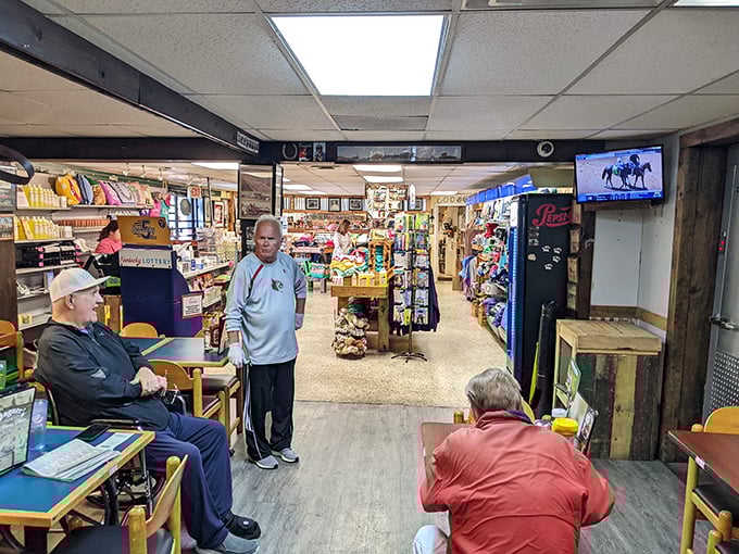 Where diner meets retail therapy – Wagner's other half offers racing memorabilia that transforms tourists into honorary Kentuckians.