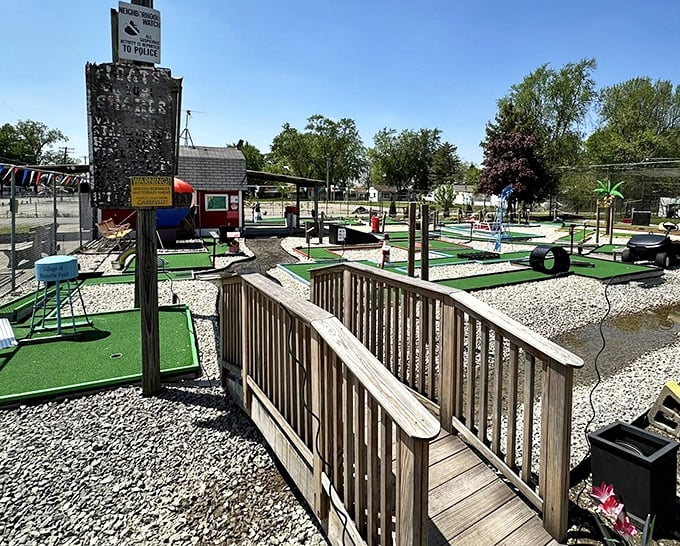 Mini-golf: where family rivalries are born, and where a well-timed windmill obstacle can humble even the most confident parent.