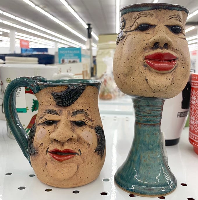 These face mugs aren't just vessels for coffee – they're conversation starters with personalities all their own, quirky and unforgettable.