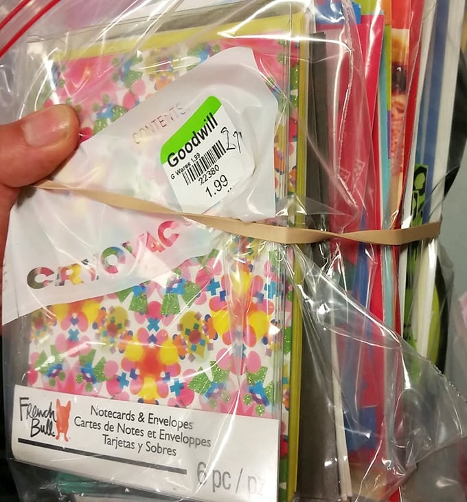 Stationery that didn't end up in the landfill – now that's a message worth sending at $1.99.