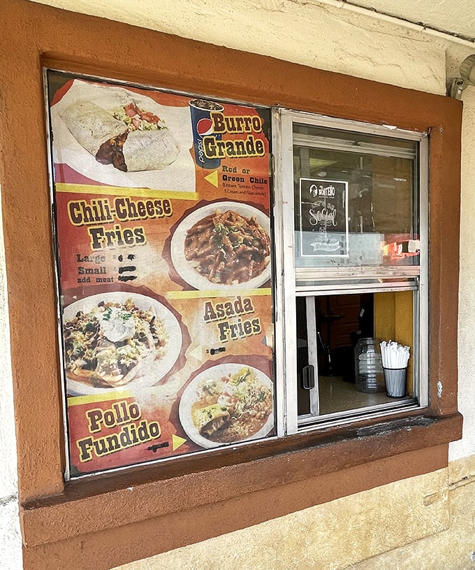 The ordering window frames your destiny – and that destiny involves cheese enchiladas, obviously.