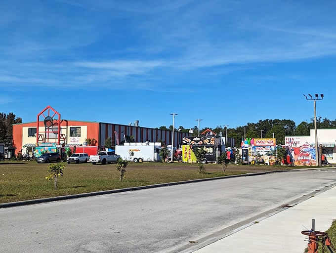 Don't judge a flea market by its parking lot. Behind this modest exterior lies a labyrinth of treasures waiting to test your willpower and wallet.
