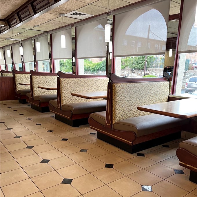 These booths have witnessed first dates, family celebrations, and countless "should we order dessert?" debates. The answer is always yes.