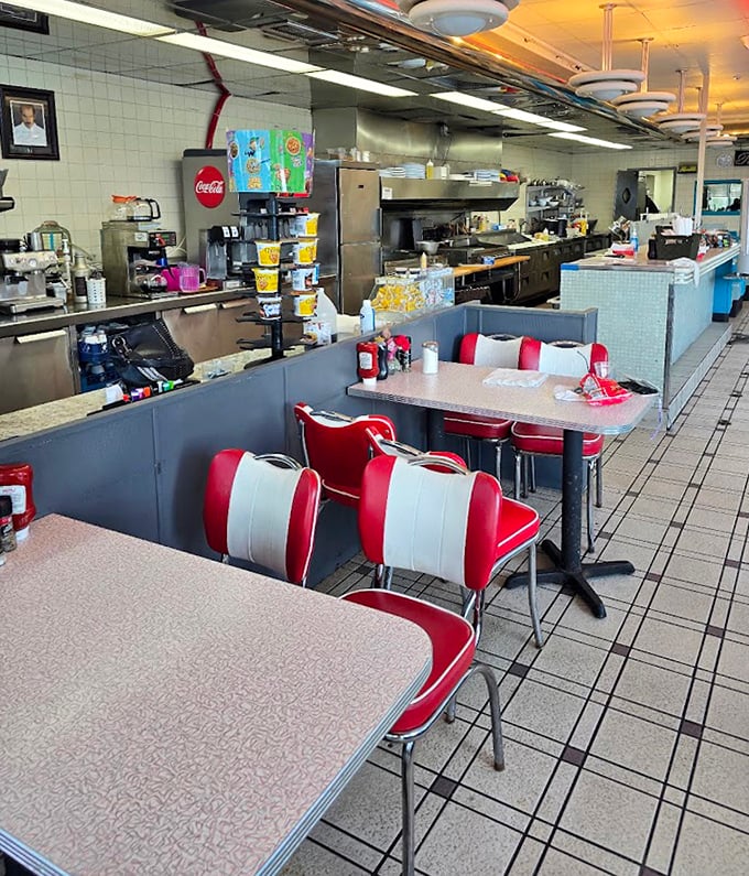 Formica tables and vinyl chairs—the unsung heroes of American dining where elbows have rested through decades of good news and bad.