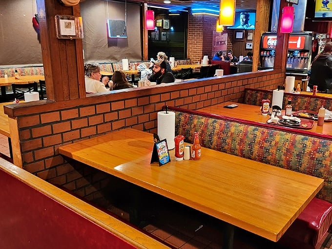 These booths have hosted first dates, family celebrations, and regular Tuesday lunches for generations—if they could talk, they'd speak in barbecue poetry. 