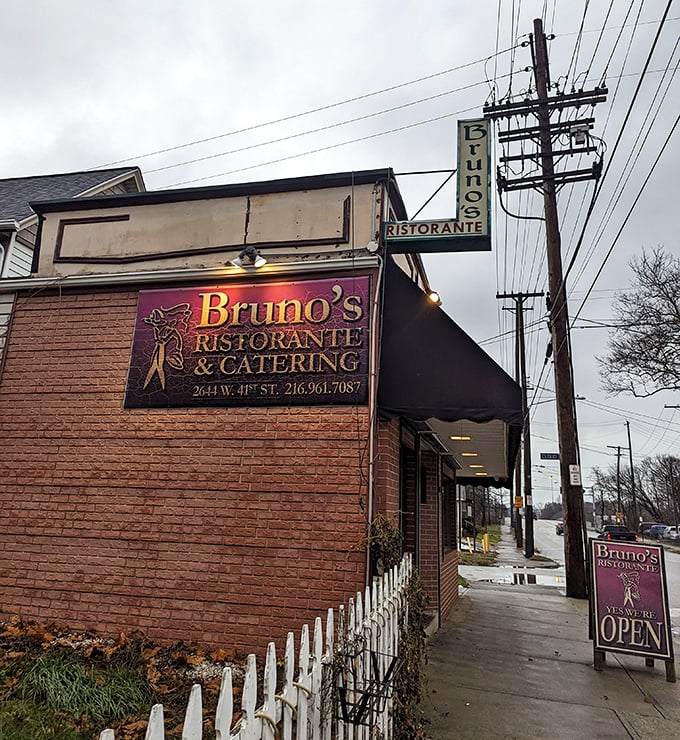 The sign beckons like an old friend waving you over. Bruno's modest exterior on West 41st Street is Cleveland's version of a culinary bat signal.
