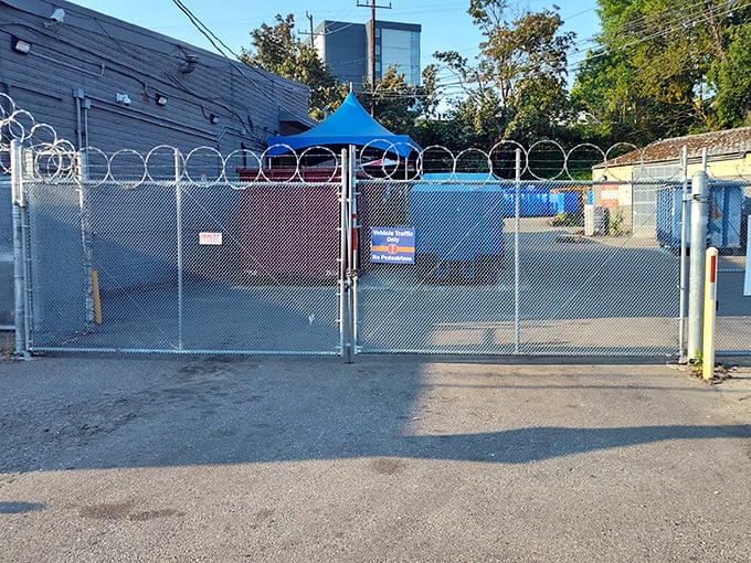 The loading area—where today's donations become tomorrow's discoveries in the circle of secondhand life.