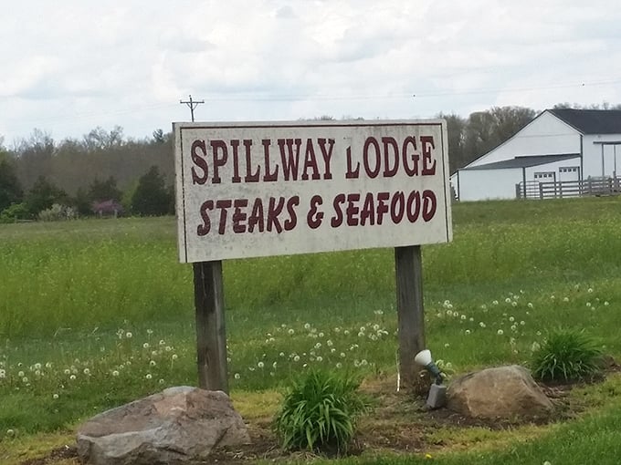 The no-nonsense signage announces exactly what you'll find here – exceptional steaks and seafood without any pretentious frills.
