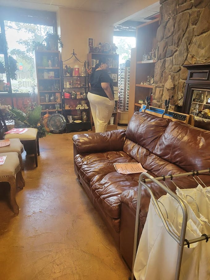 The furniture section, where browsers become interior designers and "just looking" turns into "this would be perfect in my living room."