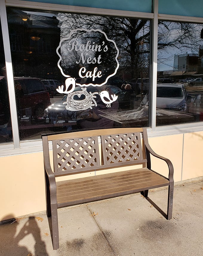 Even the waiting area bench invites you to slow down and savor the anticipation.