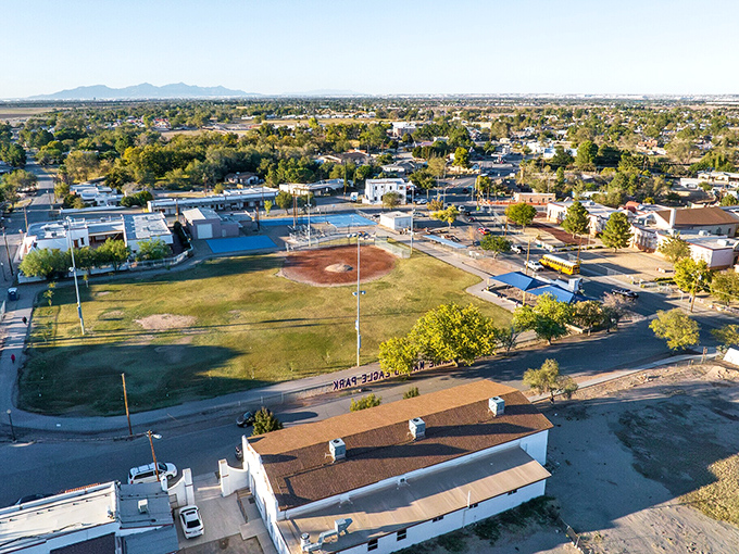 San Elizario's desert landscape frames a town where time moves slower than a Texas drawl and history feels close enough to touch.