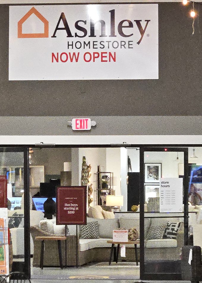 Ashley Homestore: where you came for a funnel cake but might leave with a sectional sofa – the ultimate Country Junction impulse buy.