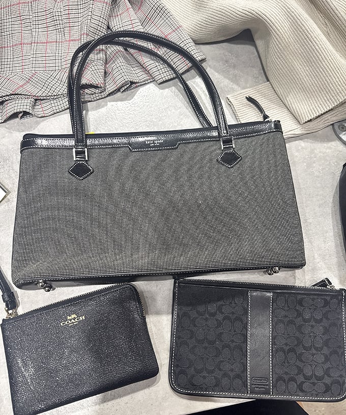 Designer bags at thrift store prices – it's like finding a cheat code for looking put-together on any budget.