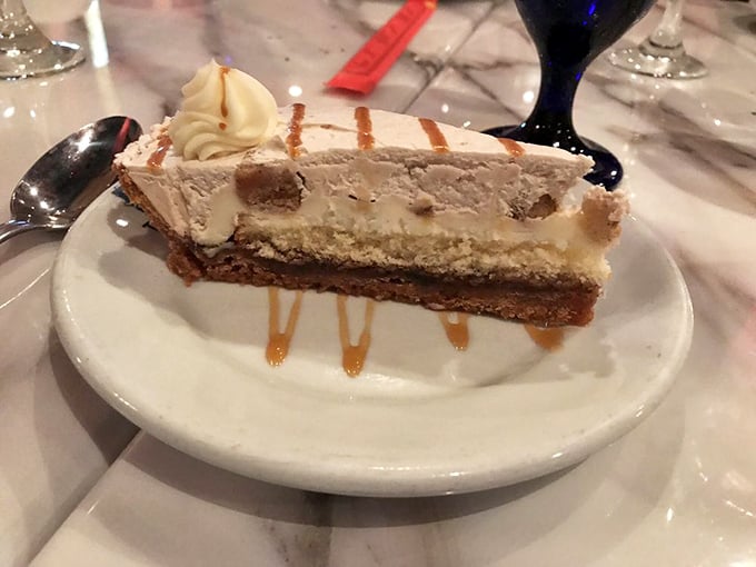 This isn't just banana foster pie—it's a sweet treaty between nations. Layers of flavor diplomacy that would make the UN jealous.