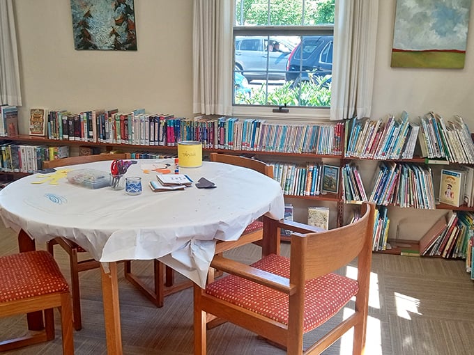 Brownsville's library isn't just about books—it's about community, with sunlight streaming onto tables where ideas and conversations flourish daily.