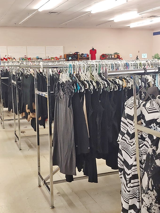 The little black dress section – proof that some classics never go out of style. Audrey Hepburn would approve of this timeless collection.