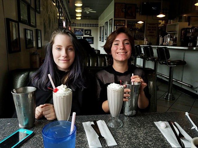 Milkshakes that require both a straw and a spoon – the universal signal that you're about to experience something worth the calories.