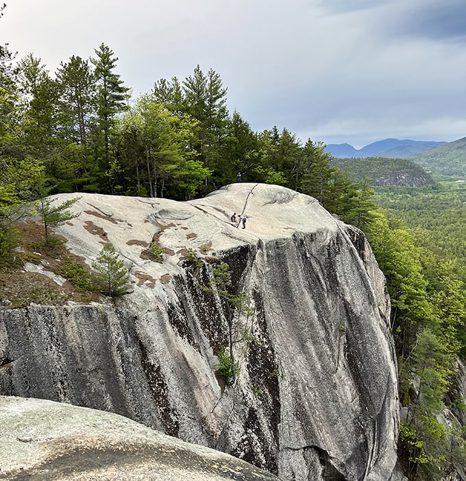 Cathedral Ledge offers views so spectacular, they've been known to cure chronic cases of smartphone addiction. At least temporarily.