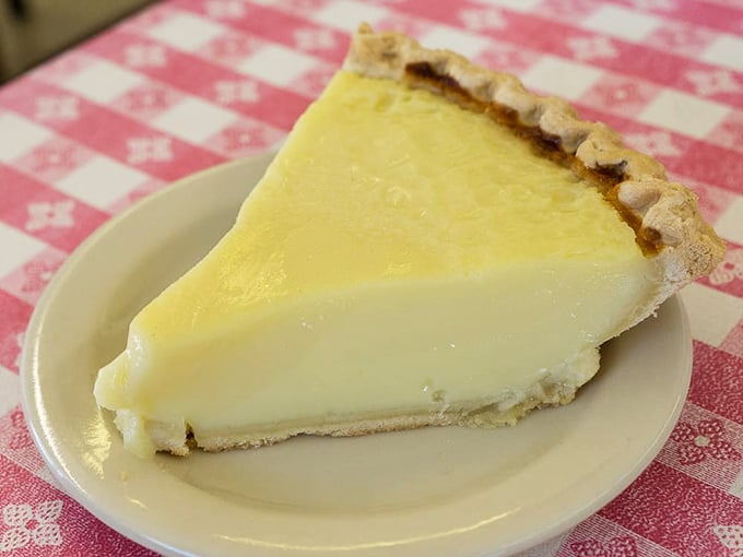 The egg custard pie has the silky smoothness of a Tennessee Williams monologue and twice the Southern charm.