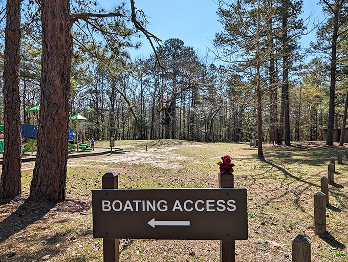 Goodale State Park's "Boating Access" sign might as well read "Portal to Tranquility"—where the only notifications you'll receive come from woodpeckers and bullfrogs.
