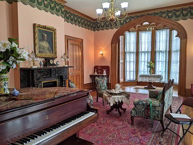 The parlor where Victorian social networking happened in real time. More refined than Facebook, with significantly better furniture.