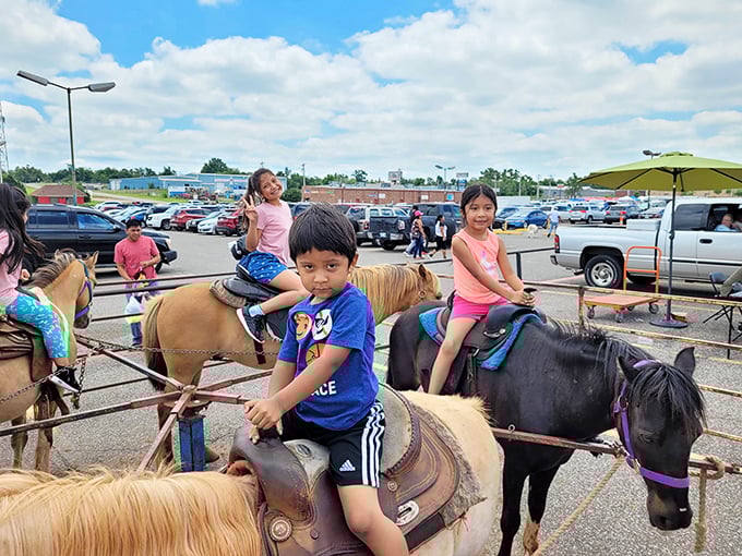 Pony rides in the parking lot prove that Old Paris isn't just about finding treasures—it's about creating memories that outlast any purchase.