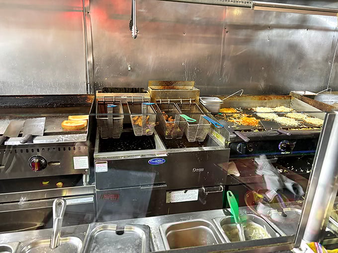 Behind the scenes, those busy griddles are cranking out breakfast perfection while you relax and anticipate what's coming to your table.