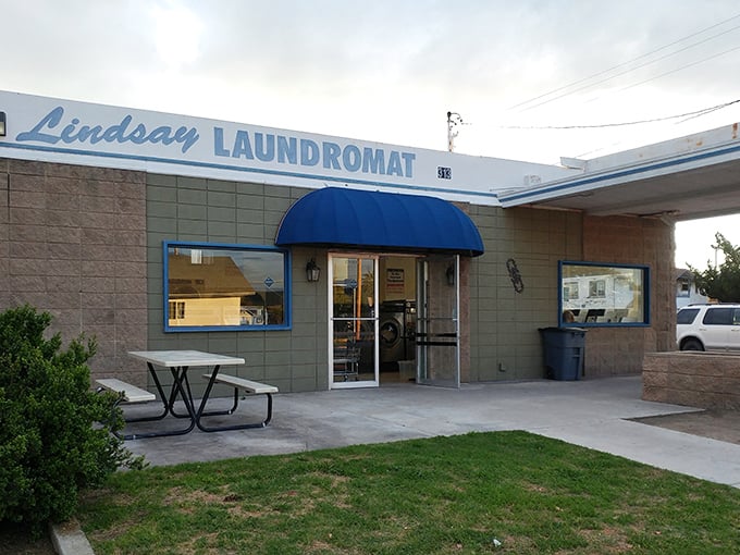 The Lindsay Laundromat offers life's necessities with a touch of small-town practicality—where washing machines don't require a PhD to operate.