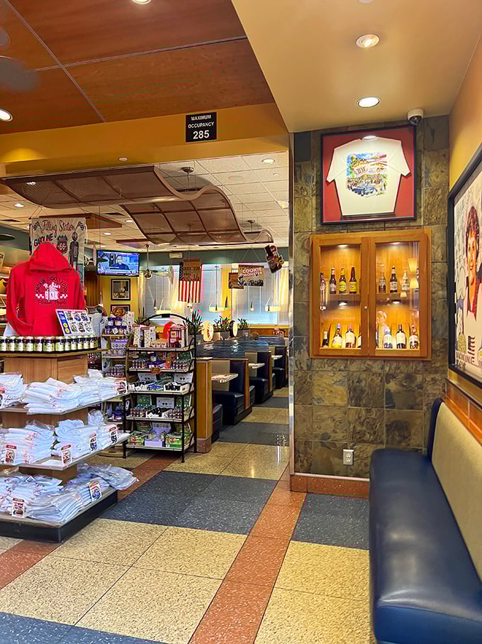 The counter – where solo diners find community, servers find efficiency, and everyone finds that perfect vantage point to watch short-order wizardry in action.